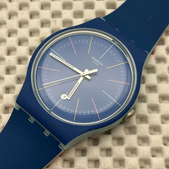 Swatch | Accessories | Swatch Watch Suos43 Blue Layered | Poshmark